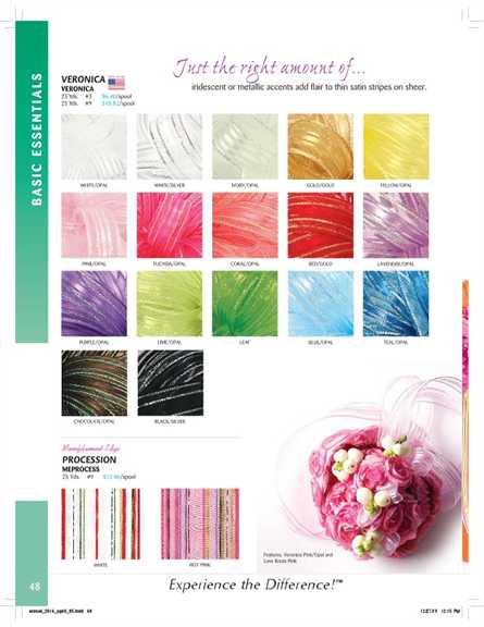 Berwick Offray/Lion RIbbon:2014 Annual CatalogCatalog Pages 48 and 49 ...