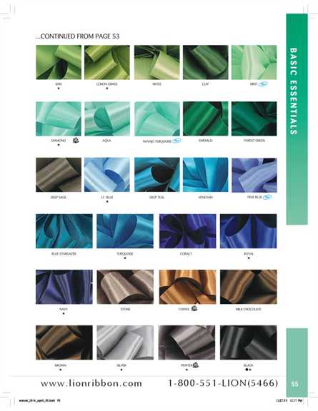 Berwick Offray/Lion RIbbon:2014 Annual CatalogCatalog Pages 54 and 55 ...