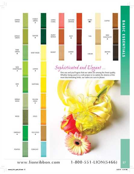 Berwick Offray/Lion RIbbon:2014 Annual CatalogCatalog Pages 56 and 57 ...