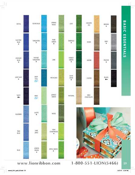 Berwick Offray/Lion RIbbon:2014 Annual CatalogCatalog Pages 58 and 59 ...