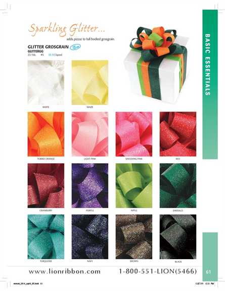 Berwick Offray/Lion RIbbon:2014 Annual CatalogCatalog Pages 60 and 61 ...