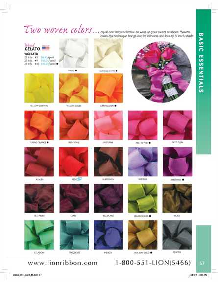 Berwick Offray/Lion RIbbon:2014 Annual CatalogCatalog Pages 66 and 67 ...