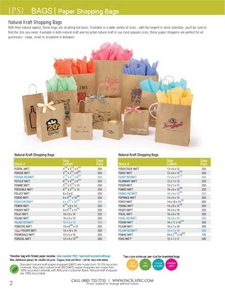 Packaging Specialties:Packaging Specialties 2015Catalog Pages 4 and 5 ...